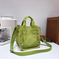 China Gifts Durable Cotton Canvas Shopping Tote Bag with Crossbody Strap and Multiple Pockets for sale