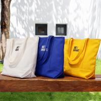 China Custom Logo Printed Eco Friendly Bulk Organic Cotton Canvas Grocery Shopping Tote Bag for sale