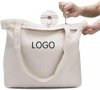 China Custom Logo Printed Large Plain Organic Shopping Tote Bag with Pocket Customized Logo for sale
