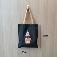 China Custom Canvas Tote Bag Acceptable OEM/ODM Solid Color Customizable Letter Pattern Type for sale