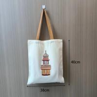 China Custom Canvas Tote Bag Acceptable OEM/ODM Solid Color Customizable Letter Pattern Type for sale