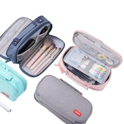 China Reusable Recycle Natural Color Simple Printing Pencil Bag Customized with Performance for sale