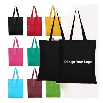 China Accepable OEM/ODM Customised Letter Pattern Canvas Fabric Tote Bag for Grocery Shopping for sale