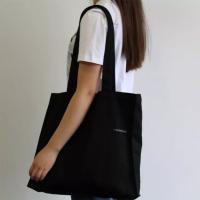 China Accepable OEM/ODM Customised Letter Pattern Canvas Fabric Tote Bag for Grocery Shopping for sale