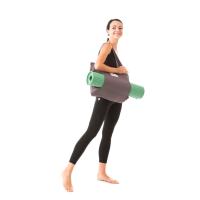 China Customized Color Eco Friendly Cotton Canvas Yoga Mat Bag for Eco Conscious Yogis for sale