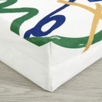 China Custom Silk Screen Printed Cotton Canvas Shopping Tote Bag with Logo and Letter Pattern for sale