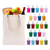 China Medium Size Reusable Cotton Canvas Shopping Bag Customized and Custom for Shopping for sale