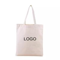 China Custom Logo Eco Blank Shopping Bag Organic Cotton Canvas Tote with Customized Color for sale