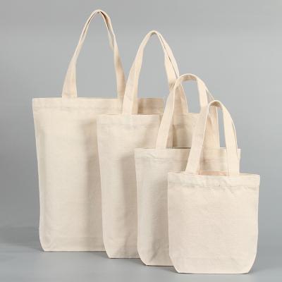 China Customized Logo Accepted Eco Friendly Heavy Duty Canvas Shopping Tote Bag with Pocket for sale