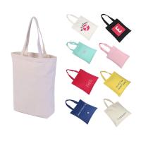 China Customized Logo Accepted Eco Friendly Heavy Duty Canvas Shopping Tote Bag with Pocket for sale