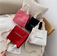 China Customized Color Small Woman Cotton Canvas Shopping Tote Bag with Custom Printed Logo for sale