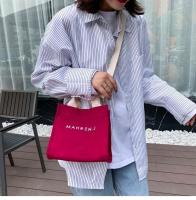 China Customized Color Small Woman Cotton Canvas Shopping Tote Bag with Custom Printed Logo for sale