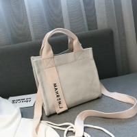 China Customized Color Small Woman Cotton Canvas Shopping Tote Bag with Custom Printed Logo for sale