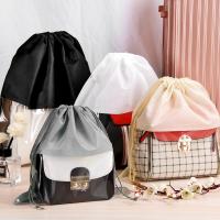 China Newest Fashinable Custom Logo Non Woven Fabric Packing Bag for Handbags and Shoes for sale