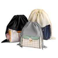 China Newest Fashinable Custom Logo Non Woven Fabric Packing Bag for Handbags and Shoes for sale