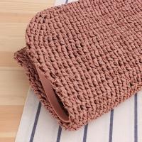 China Gender Women's Summer Shoulder Bag Hollow Out Straw Handmade Rope Woven Tote for sale