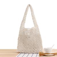 China Casual Large Weave Handbags Women Woven Straw Beach Tote Bag with Customized Color Bucket for sale