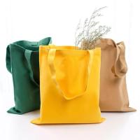 China Reusable Shopping Cotton Tote Bags Personalized Canvas Bags with Custom Printed Logo for sale