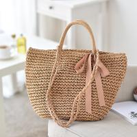 China Straw Woven Bag Bucket Pattern for Women Tote Beach Bag 2023 Beach Season Sales for sale