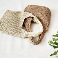 China 2022 Summer Raffia Handbag Bohemian Style Acceptable OEM/ODM Woven Weave Straw Beach Bag for sale
