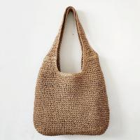 China 2022 Summer Raffia Handbag Bohemian Style Acceptable OEM/ODM Woven Weave Straw Beach Bag for sale