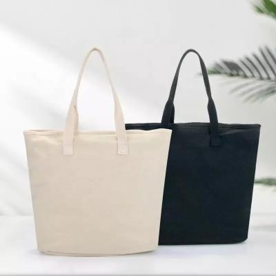 China White Beach Shopping Tote Bags with Cotton Webbing Handle and Custom Printed Logo for sale