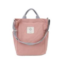 China Customized Color Medium Size Girl Canvas Chest Crossbody Tote Shoulder Messenger Bag for sale