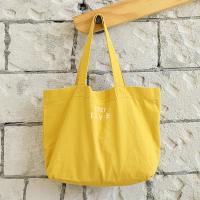 China Eco Friendly Canvas Casual Tote Shoulder Shopping Bag with Logo and Pattern Type for sale