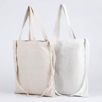 China Customized Color Plain White Cotton Canvas Reusable Shopping Tote Bag for School Life for sale