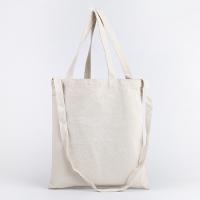 China Customized Color Plain White Cotton Canvas Reusable Shopping Tote Bag for School Life for sale