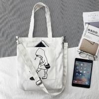China Daily School Life Shoulder Bag for Women Eco-friendly Canvas Tote Logo Customized Logo for sale