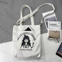 China Custom Canvas Shoulder Bag With Adjustable Long Strap For Daily School Life Activities for sale