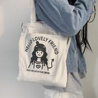 China Custom Canvas Shoulder Bag With Adjustable Long Strap For Daily School Life Activities for sale