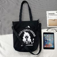 China Custom Canvas Shoulder Bag With Adjustable Long Strap For Daily School Life Activities for sale