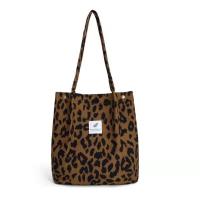 China Convenient Canvas Shoulder Corduroy Tote Bag for Work Beach Lunch and Travel for sale