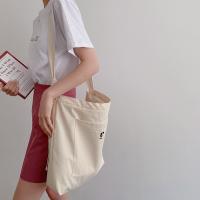 China Medium Size Eco Friendly Cotton Shopping Canvas Printed Tote Bag for sale