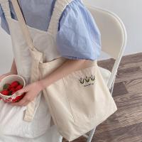 China Medium Size Eco Friendly Cotton Shopping Canvas Printed Tote Bag for sale