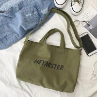 China Custom Large Canvas Tote Bag Accepable OEM/ODM for Letter Print Cross Body Messenger Bag for sale