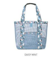 China Fashion Travel Handbags Clear Mesh Shoulder Bag Transparent Tote Beach Bag for Benefit for sale