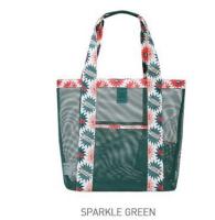 China Fashion Travel Handbags Clear Mesh Shoulder Bag Transparent Tote Beach Bag for Benefit for sale