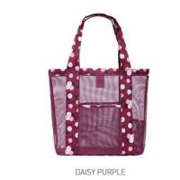 China Fashion Travel Handbags Clear Mesh Shoulder Bag Transparent Tote Beach Bag for Benefit for sale