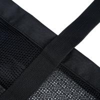 China Custom Logo Black Shell Collection Large Nylon Portable Mesh Beach Tote Bag for Women for sale
