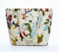 China OEM/ODM Acceptable Cotton Beach Bag with Custom Printed Logo and Cotton Rope Handle for sale