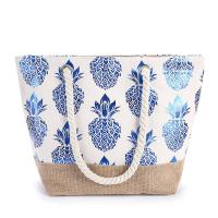 China Beach Bag Ladies Women's Casual Tote Fashion Flower Printing Summer Large Capacity for sale