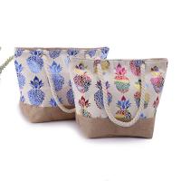 China Beach Bag Ladies Women's Casual Tote Fashion Flower Printing Summer Large Capacity for sale