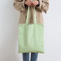 China Custom Logo Medium Size Foldable Cotton Canvas Tote Bag for Grocery Shopping for sale
