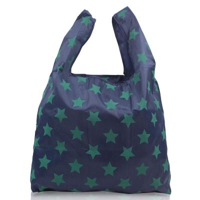 China REPT Eco-Friendly Reusable Polyester Shopping Foldable Tote Makeup Packing Nylon Bags for sale