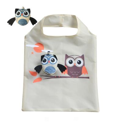 China Cute Animal RPET Shopper Bags for Shopping Hiking Travel Letter Print Cotton Tote Bag for sale