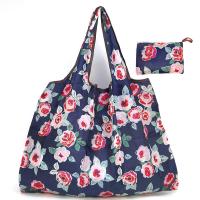 China Newest Fashinable Style Eco Friendly Foldable Polyester Floral Shopping Bag for Women for sale