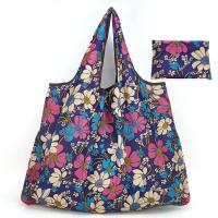 China Newest Fashinable Style Eco Friendly Foldable Polyester Floral Shopping Bag for Women for sale